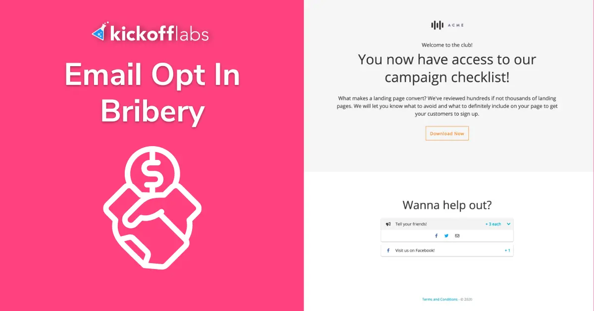 Email Opt in Campaign With Lead Magnets | KickoffLabs