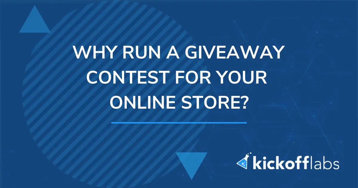 Why run a giveaway contest for your online store?