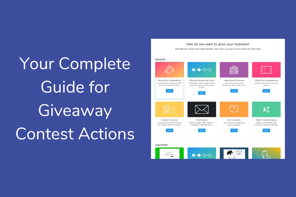 Your Complete Guide for Giveaway Contest Actions